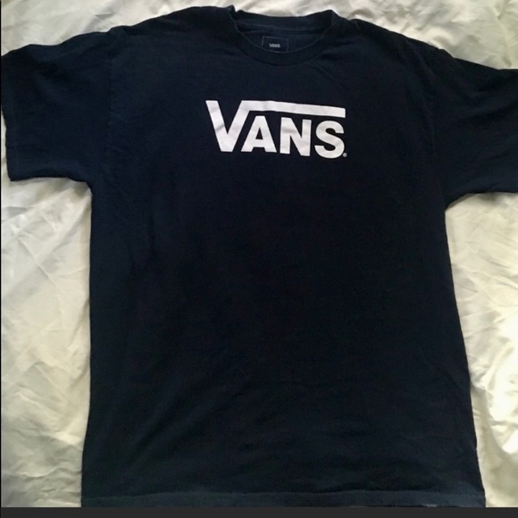 Vans | Shirts | Dark Blue Classic Tee White Front Logo Heavier Weight 0 ...